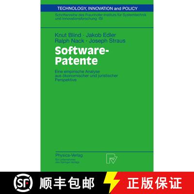 【3-4周达】Software-Patente : Eine empirische Analyse aus ökonomischer und juristischer Perspektive [9783790815405]