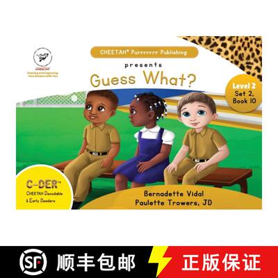 【3-4周达】C-DER (CHEETAH Decodable Early Readers, Set 2, Book 10, Guess What? [9798330337293]