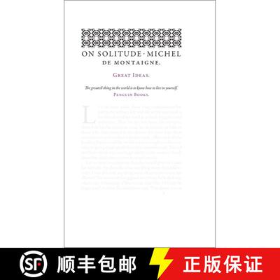 【3-4周达】On Solitude [9780141399256]