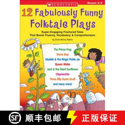 【3-4周达】12 Fabulously Funny Folktale Plays: Boost Fluency, Vocabulary, and Comprehension! [9780439517621]