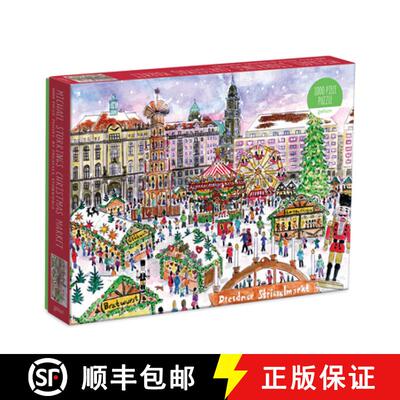 【3-4周达】Michael Storrings Christmas Market in Dresden 1000 Piece Puzzle [9780735366763]