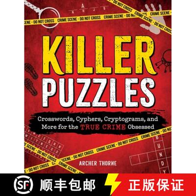 【3-4周达】Killer Puzzles: Crosswords, Cyphers, Cryptograms, and More for the True Crime Obsessed [9781250373007]