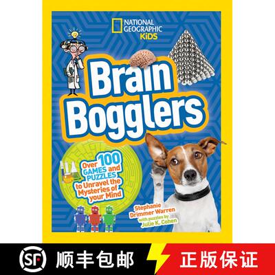【3-4周达】Brain Bogglers: Over 100 Games and Puzzles to Reveal the Mysteries of Your Mind [9781426324239]