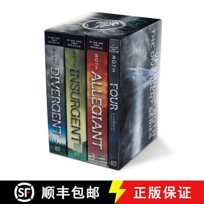 【3-4周达】Divergent Series Four-Book Paperback Box Set: Divergent, Insurgent, Allegiant, Four [9780062421371]