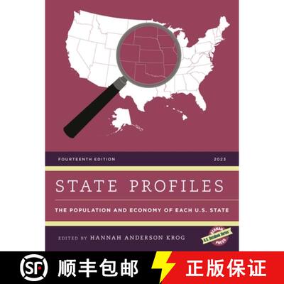 【3-4周达】精装 State Profiles 2023 : The Population and Economy of Each U.S. State [9781636714127]