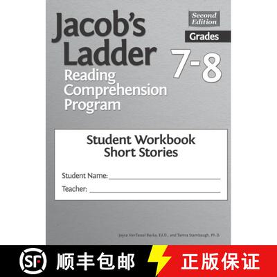 【3-4周达】Jacob's Ladder Reading Comprehension Program: Grades 7-8, Student Workbooks, Short Stories... [9781618219459]