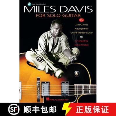 【3-4周达】Miles Davis for Solo Guitar Book/Online Audio [With CD (Audio)] [9780634023026]