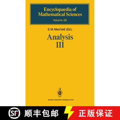 【3-4周达】精装 Analysis III : Spaces of Differentiable Functions [9783540518662]