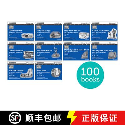 【3-4周达】Read Write Inc. Phonics: Blue Set 6 More Black & White Storybooks (Pack of 100) [9781382048156]