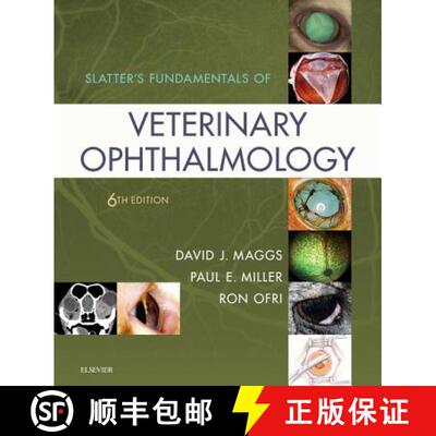 【3-4周达】精装 Slatter's Fundamentals of Veterinary Ophthalmology [9780323443371]