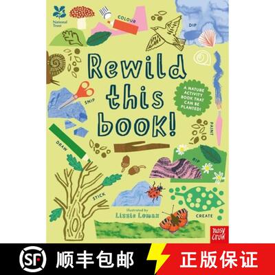 【3-4周达】National Trust: Rewild This Book : A nature activity book that can be planted! [9781805134213]
