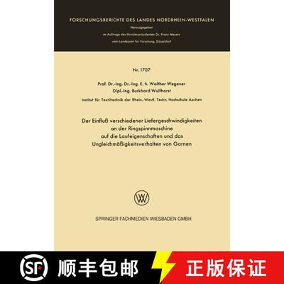 【3-4周达】Der Einfluß verschiedener Liefergeschwindigkeiten an der Ringspinnmaschine auf die Laufei... [9783663060383]