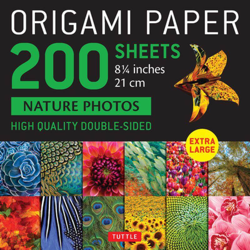 预订 Origami Paper 200 sheets Nature Photos 8 1/4(21 cm): High Quality ...