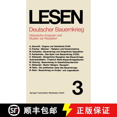 【3-4周达】Deutscher Bauernkrieg: Historische Analysen und Studien zur Rezeption [9783531113524]