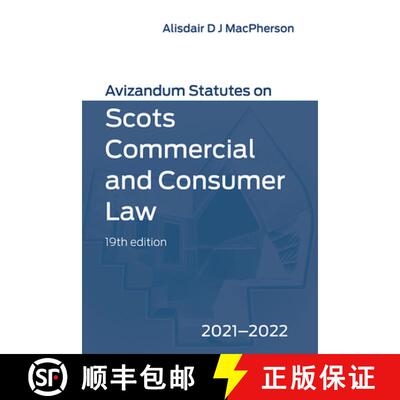 【3-4周达】Avizandum Statutes on Scots Commercial and Consumer Law: 2021-2022 [9781474498531]