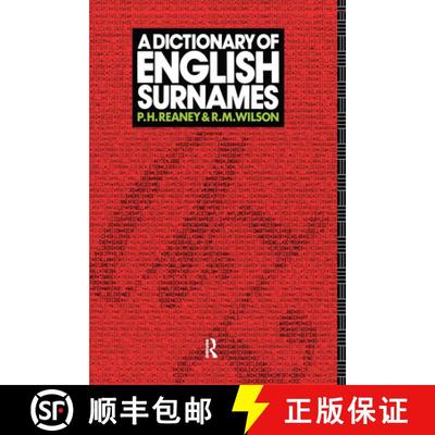 【3-4周达】A Dictionary of English Surnames [9780367581343]