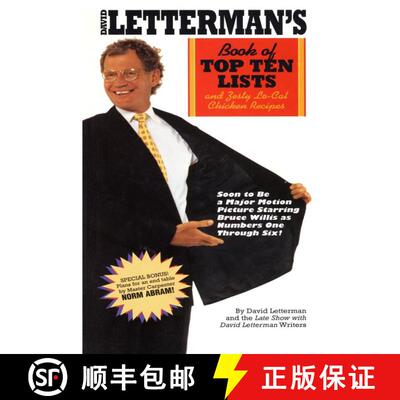【3-4周达】David Letterman's Book of Top Ten Lists: and Zesty Lo-Cal Chicken Recipes [9780553763577]
