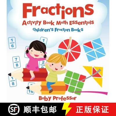 【3-4周达】Fractions Activity Book Math Essentials: Children's Fraction Books [9781683263791]