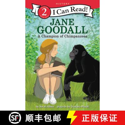【3-4周达】精装 Jane Goodall: A Champion of Chimpanzees [9780062432797]