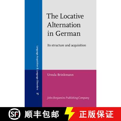 【3-4周达】精装 The Locative Alternation in German [9789027224811]