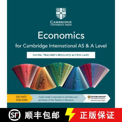 预订 Cambridge International AS & A Level Economics Digital Teacher's Resource Access Card [9781108822831]