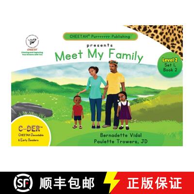 【3-4周达】C-DER (Cheetah Decodable & Early Readers) Set 1, Book 2, Meet My Family [9798330329113]