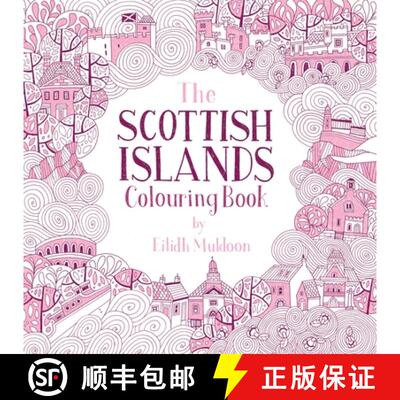 【3-4周达】The Scottish Islands Colouring Book [9781780279343]