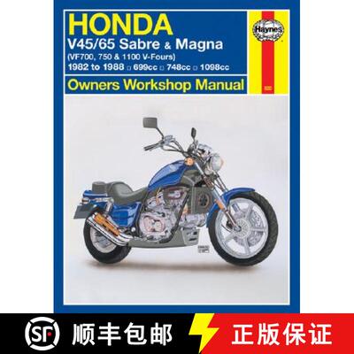 【3-4周达】Honda V45/65 Sabre and Magna Owners Workshop Manual: (Vf700, 750 & 1100 V-Fours) 1982 to 1988 [9781563921049]
