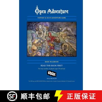 【3-4周达】Open Adventure Basic Rulebook (Paperback) [9781329081086]
