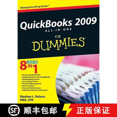【3-4周达】QuickBooks 2009 All-In-One for Dummies [9780470396520]