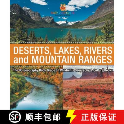 【3-4周达】精装 The US Geography Book Grade 6: Deserts, Lakes, Rivers and Mountain Ranges | Children'... [9798869411112]