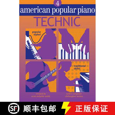 【3-4周达】American Popular Piano: Level Four - Technic [9781897379370]