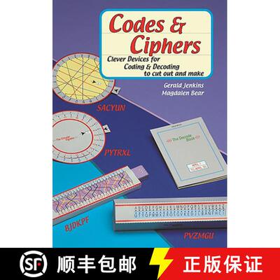 预订 Codes and Ciphers: Clever Devices for Coding and Decoding to Cut Out and Make [9781899618538]
