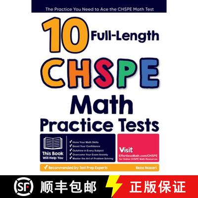 【3-4周达】10 Full Length CHSPE Math Practice Tests: The Practice You Need to Ace the CHSPE Math Test [9781637195321]