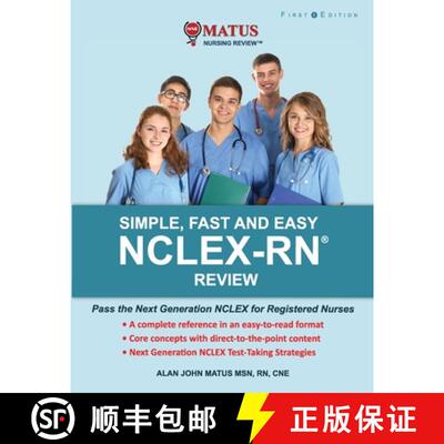 预订 Simple, Fast and Easy NCLEX-RN Review: Pass the Next Generation NCLEX for Registered Nurses [9798218295585]