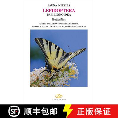 【3-4周达】精装 Fauna d'Italia, Volume 54: Lepidoptera: Papilionoidea [English] [9788850656097]