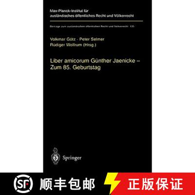 【3-4周达】精装 Liber amicorum Günther Jaenicke - Zum 85. Geburtstag [9783540651253]