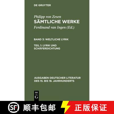 【3-4周达】精装 Lyrik und Schäferdichtung [9783110131765]