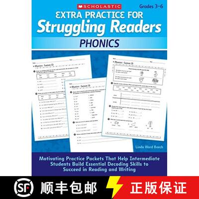 【3-4周达】Extra Practice for Struggling Readers: Phonics: Motivating Practice Packets That Help Inte... [9780545124096]