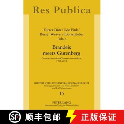 预订 Brandeis meets Gutenberg : German-American Conversations on Law, 1991-2011 [9783631631829]