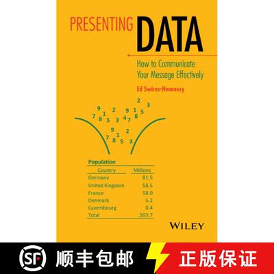 【3-4周达】精装 Presenting Data - How To Communicate Your Message Effectively [Wiley统计学] [9781118489598]