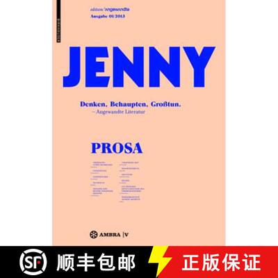 【3-4周达】精装 JENNY. Ausgabe 01 – Denken, Behaupten, Groβtun. [9783990436103]