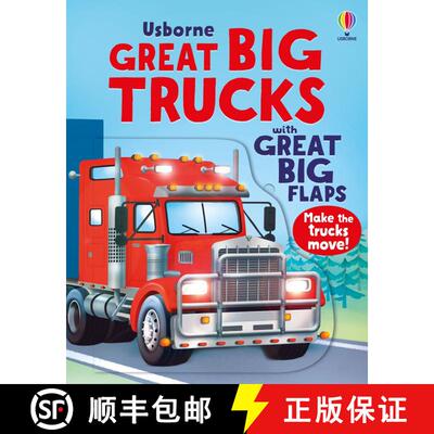 【3-4周达】Great Big Trucks (with great big flaps) [9781836051077]