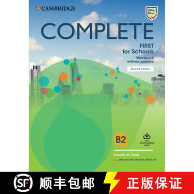 【3-4周达】Complete First for Schools for Spanish Speakers Workbook Without Answers with Downloadable... [9788490362129]