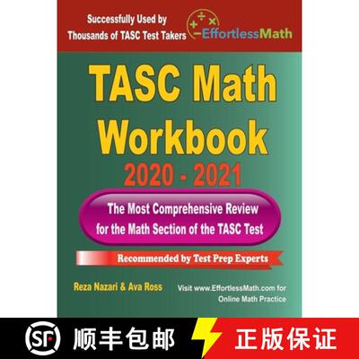 【3-4周达】TASC Math Workbook 2020 - 2021: The Most Comprehensive Review for the Math Section of the ... [9781646123230]