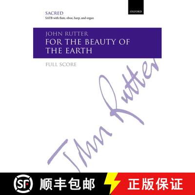 【3-4周达】For the beauty of the earth (Reduced orchestration) [9780193540620]