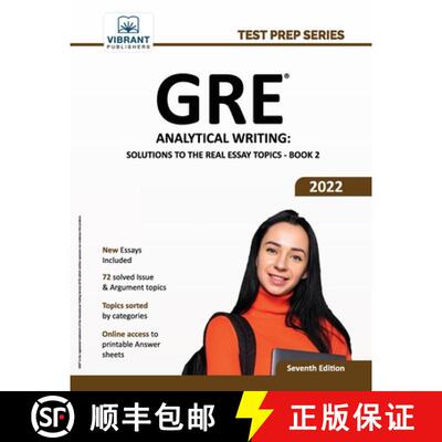 【3-4周达】GRE Analytical Writing: Solutions to the Real Essay Topics - Book 2 [9781636510699]