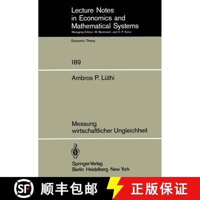 【3-4周达】Messung wirtschaftlicher Ungleichheit [9783540107002]