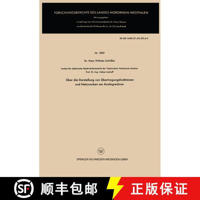 【3-4周达】UEber Die Darstellung Von UEbertragungsfunktionen Und Netzwerken Am Analogrechner [9783663037729]