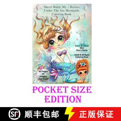 【3-4周达】Sherri Baldy My-Besties Under the Sea Pocket size Coloring Book: Pocket sized fun pages 5.... [9780692716359]